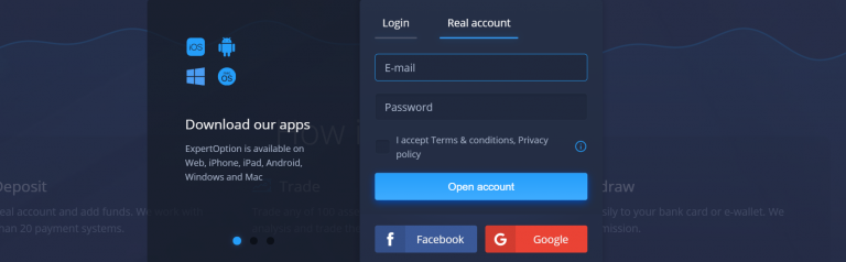 Expert Option 1st Trading Platform